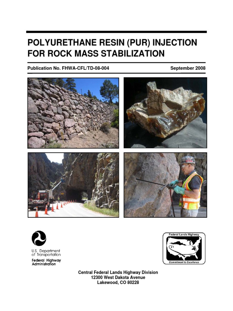 PUR Injection for Rock Stabilization | PDF | Polyurethane | Litre