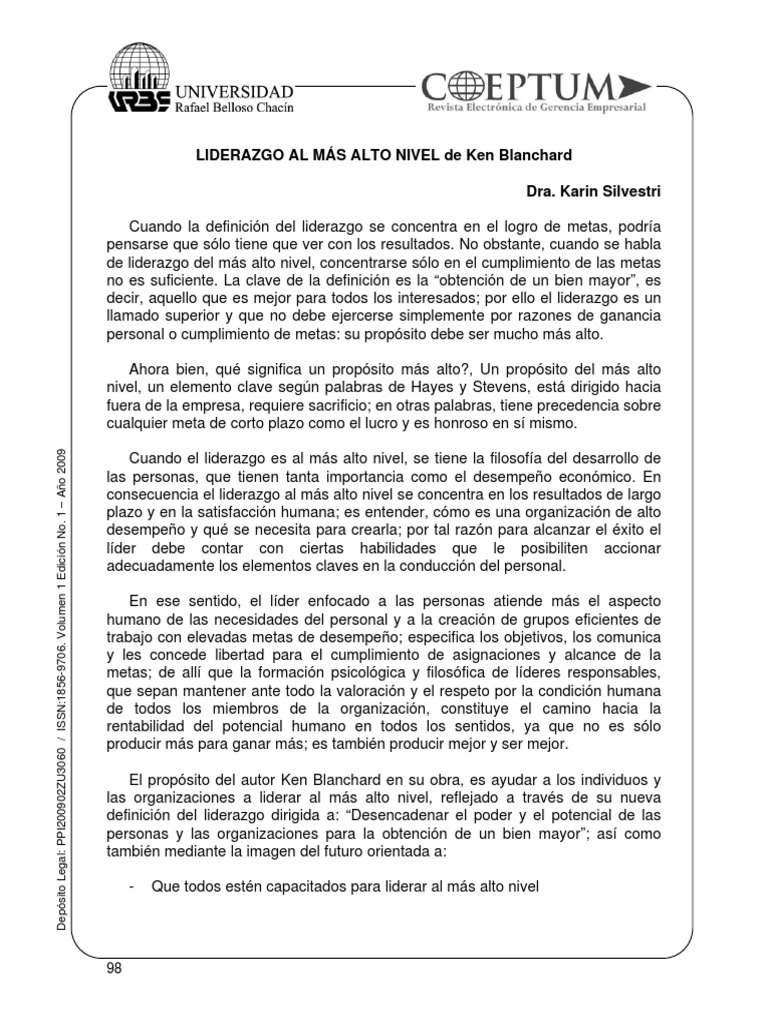 Liderazgo Al Más Alto Nivel PDF | PDF | Business