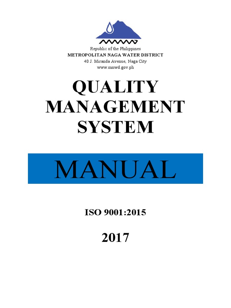 MNWD Quality Management System Manual | PDF | Quality Management System ...