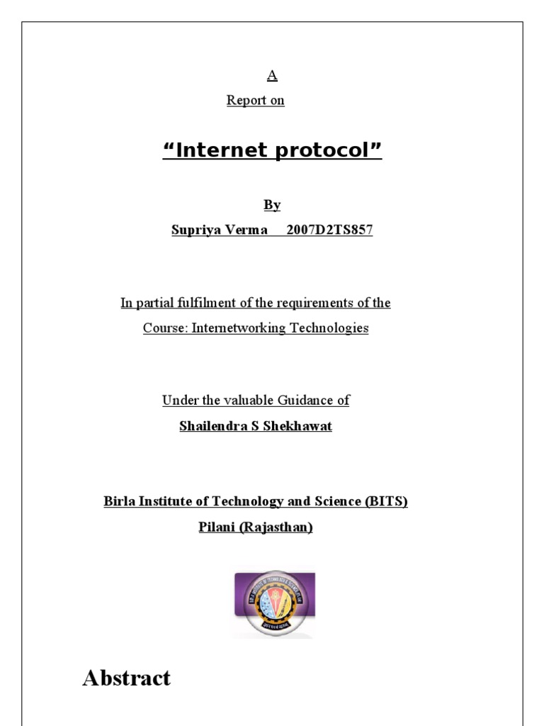 Internet Protocols | PDF | Transmission Control Protocol | Internet Protocol Suite