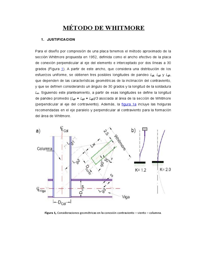 Metodo de Whitmore | PDF | Pandeo | Resistencia de materiales