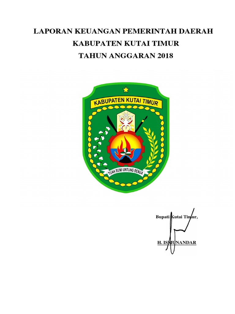 Laporan Keuangan Pemerintah Daerah Kabupaten Kutai Timur (LKPD) - 2018 PDF | PDF