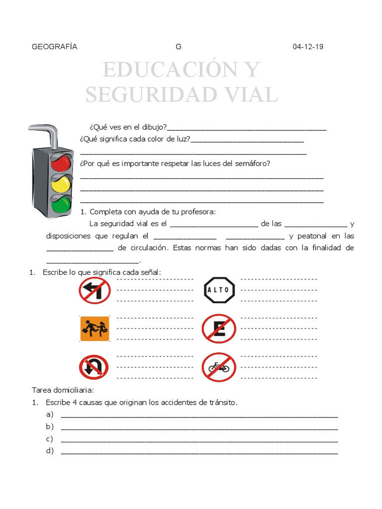 Importancia de Respetar el Semáforo | PDF | Semáforo | Seguridad vial