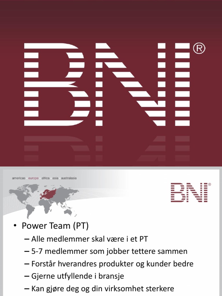 BNI Power Team AD | PDF