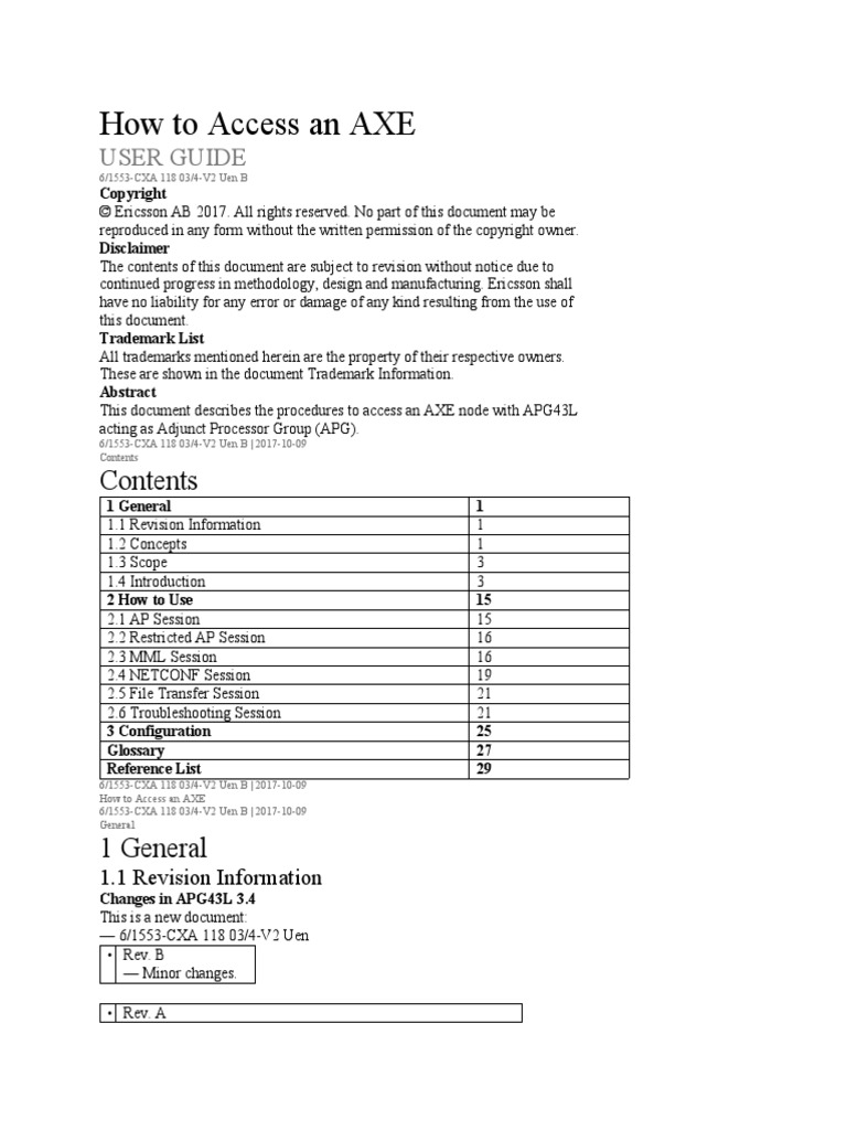 How To Access An AXE | PDF | File Transfer Protocol | Transport Layer ...