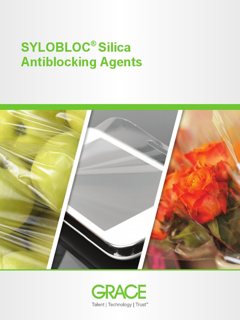 Sylobloc Silica Antiblocking Agents | PDF | Porosity | Silicon Dioxide