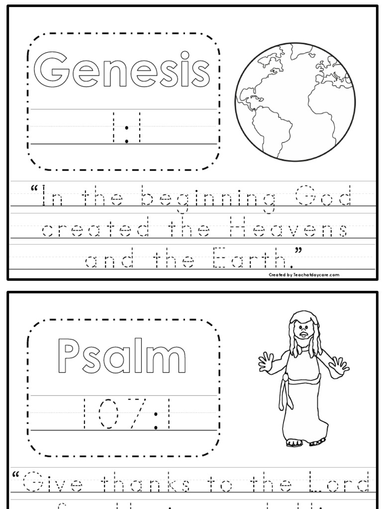 The Bible Verse Worksheets | PDF