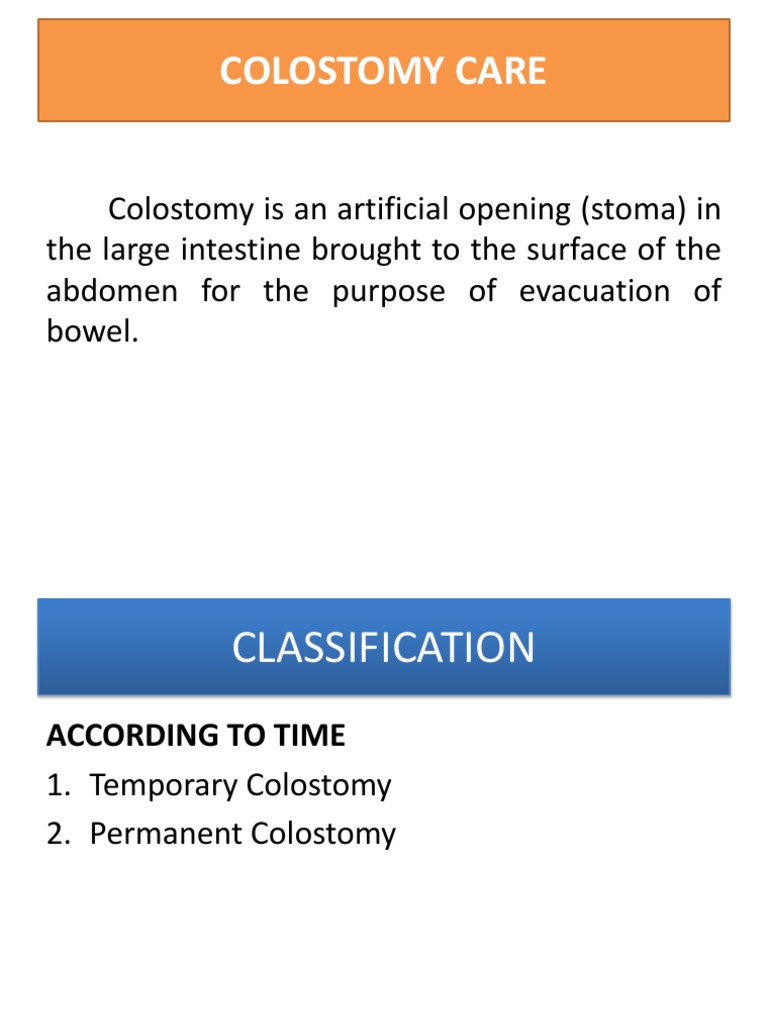 Colostomy Care | PDF
