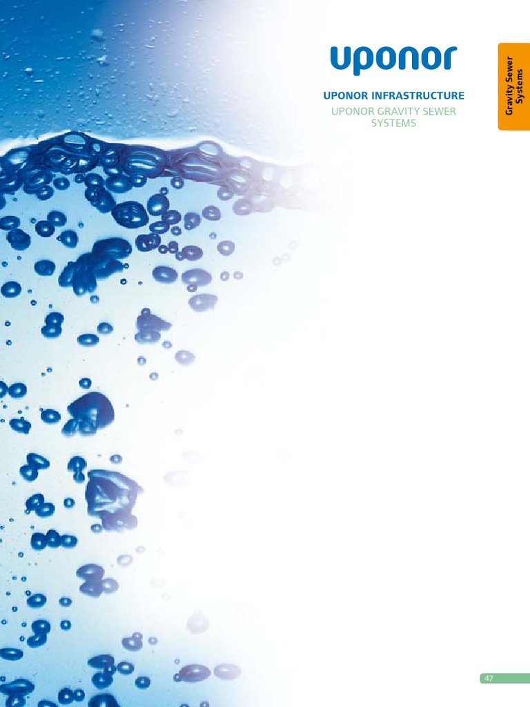 Uponor Infrastructure: Uponor Gravity Sewer Systems | PDF | Sanitary ...