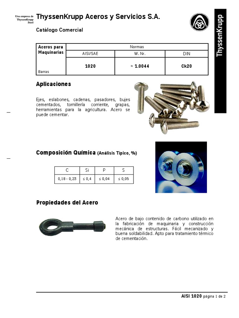 Sae - 1018 | PDF | Acero | Física Aplicada e Interdisciplinaria