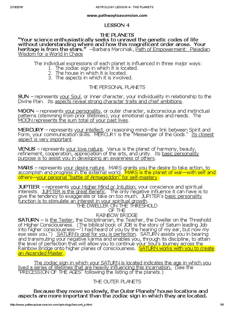 Planets PDF | PDF | Planets In Astrology | Esoteric Cosmology