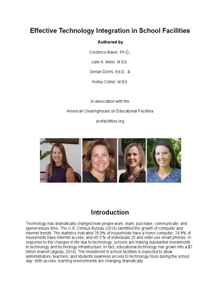 Planning for Effective Technology Integration: Developing Comprehensive ...