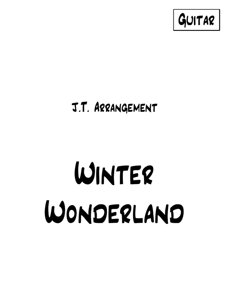 James Taylor - Winter Wonderland - Lead Sheet | PDF