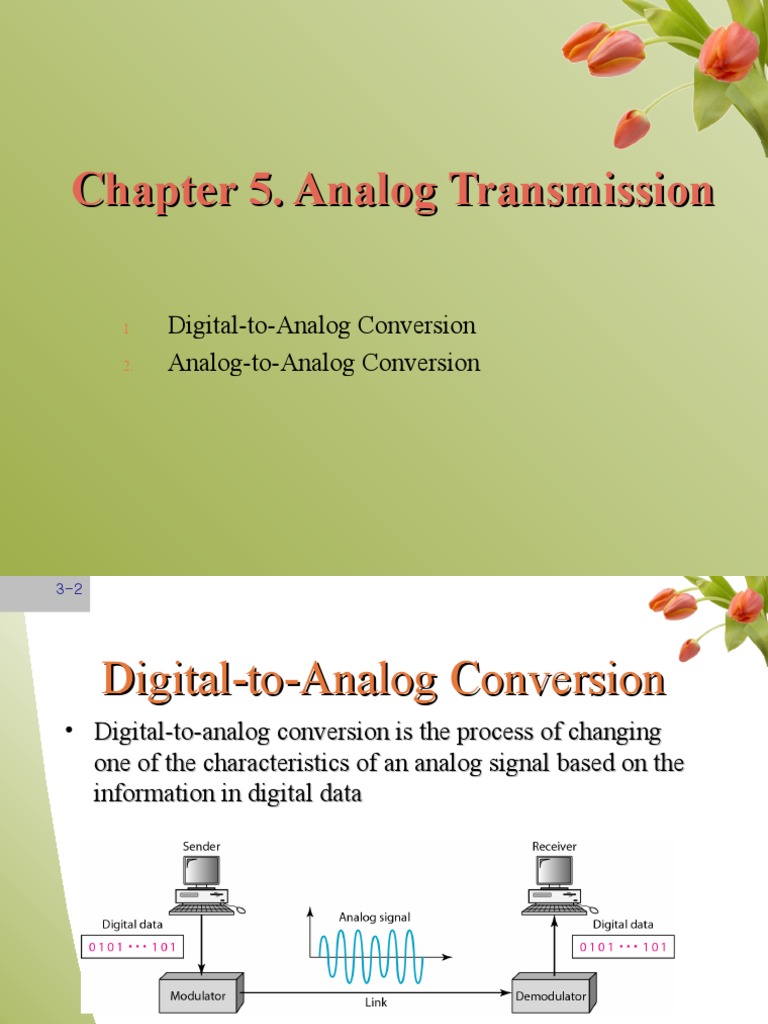 Chapter 5. Analog Transmission | PDF | Modulation | Bit Rate