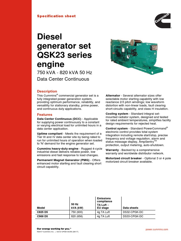 SS12 CPGK DC50 PDF | PDF | Electric Generator | Data Center