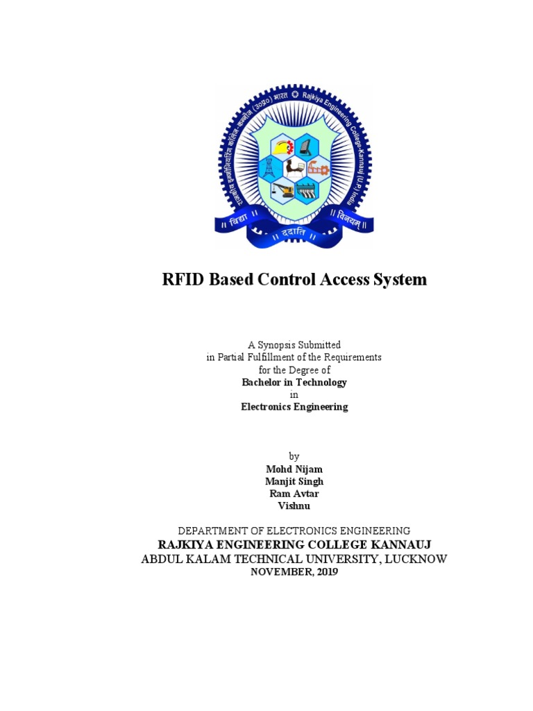 Rfid Access Control System | PDF | Radio Frequency Identification ...