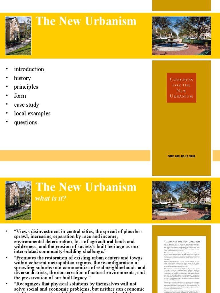 New Urbanism | PDF | City | Urban Planning
