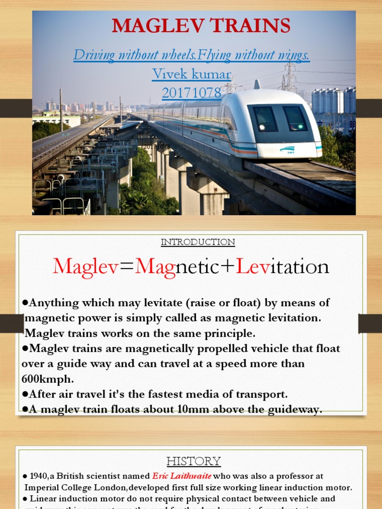 Driving Without Wheels - Flying Without Wings.: Maglev Trains | PDF ...