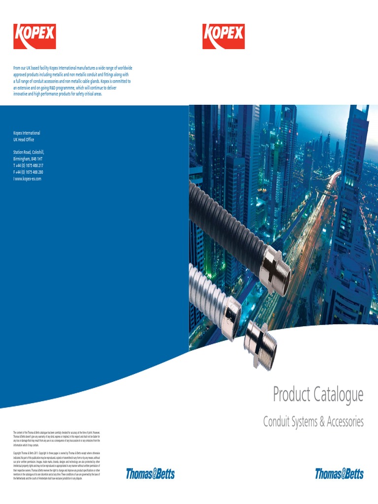 KOPEX (T&B) GI Flexible Conduits Catalogue PDF | PDF | Pipe (Fluid ...