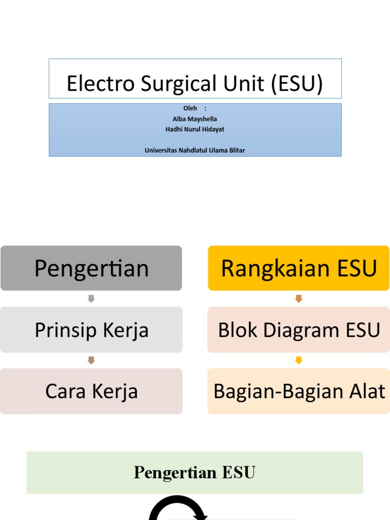 Electro Surgical Unit (ESU) | PDF