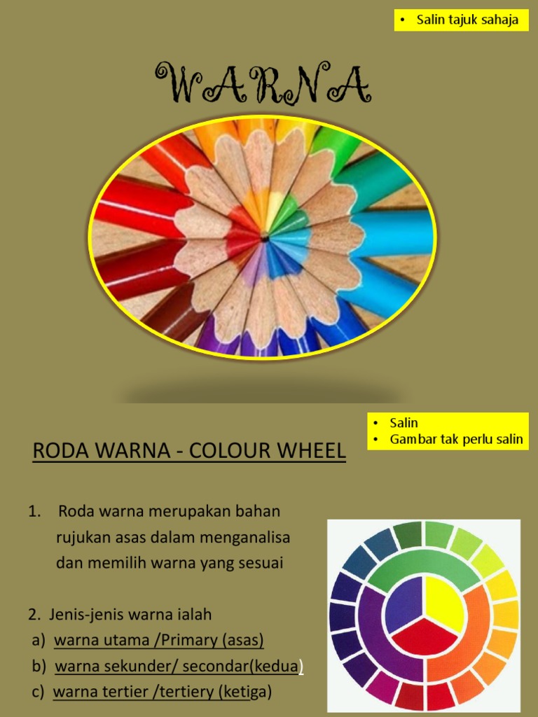 Tajuk BAB 7 WARNA PDF | PDF