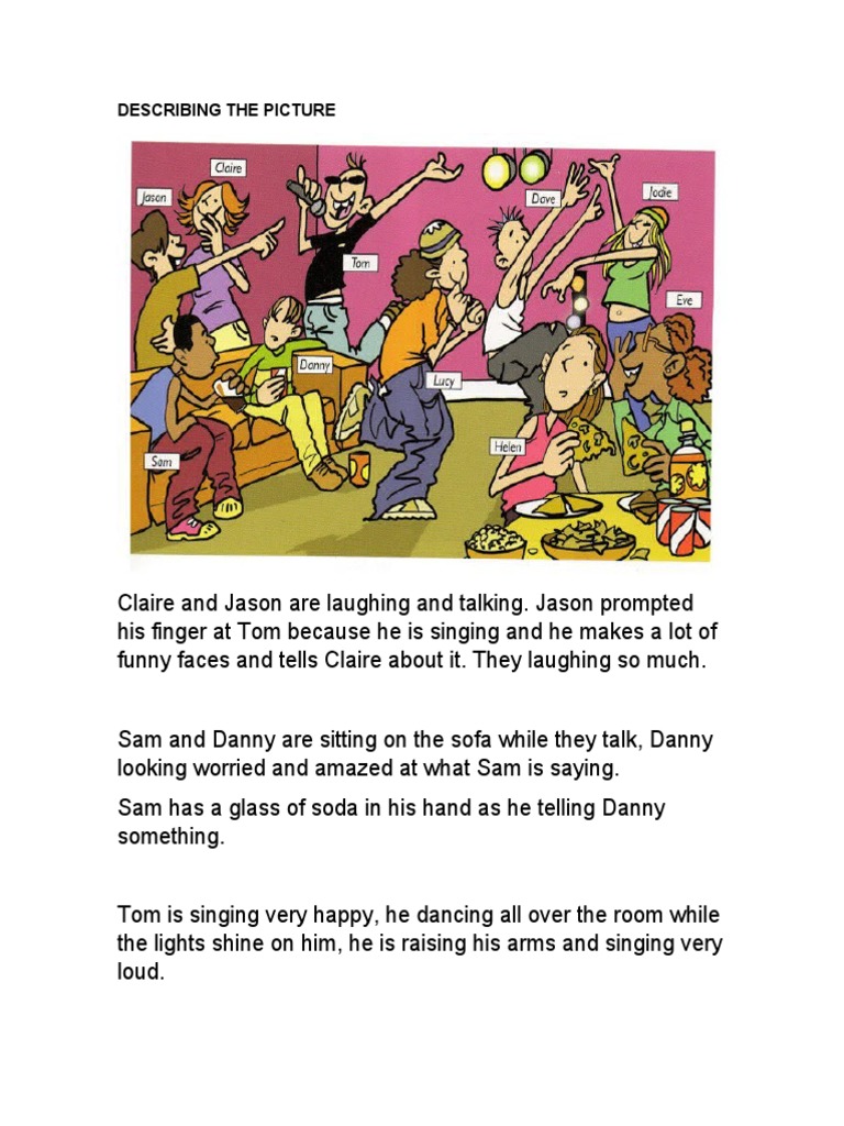 Describing The Picture | PDF | Language Arts & Discipline | Art