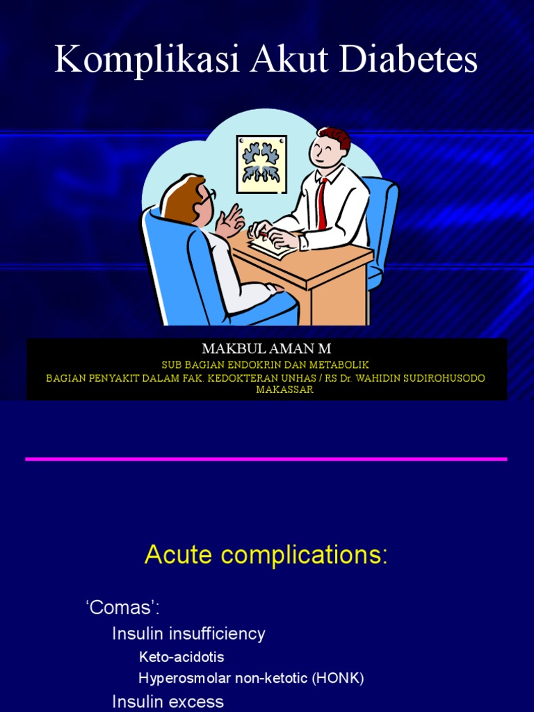 Acute Complication of DM | PDF | Hyperglycemia | Hypoglycemia