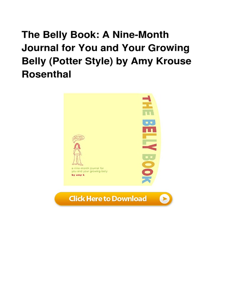 The - Belly - Book - A - Nine-Month - Journal 253 - For PDF | PDF | Books