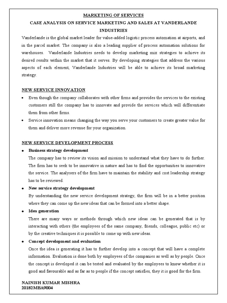 Vanderlande Is The Global Market Leader For Value | PDF | Pricing ...