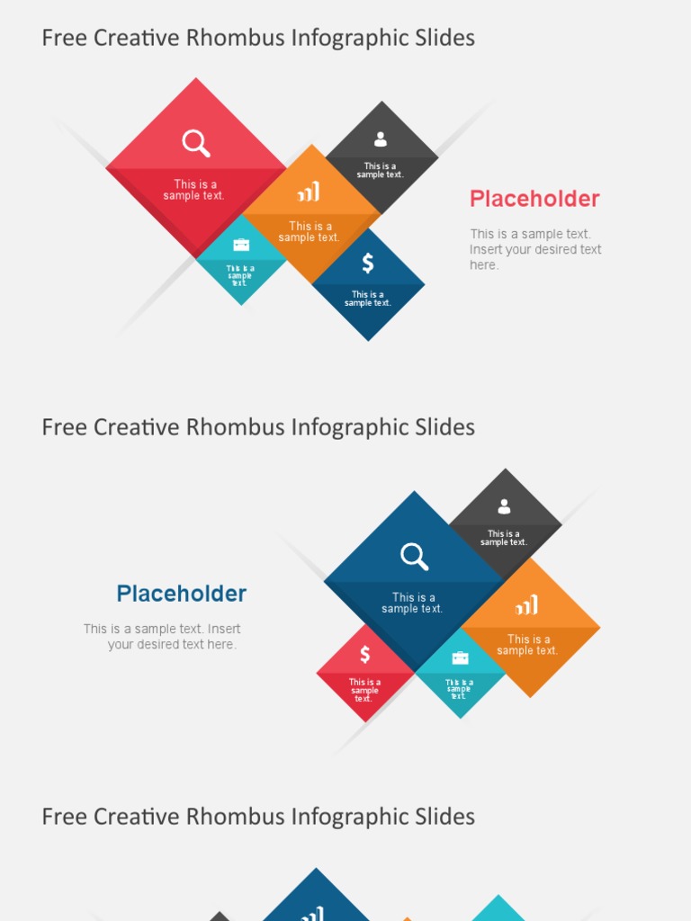 A Guide to Creating Engaging Infographics Using Rhombus Shapes | PDF ...