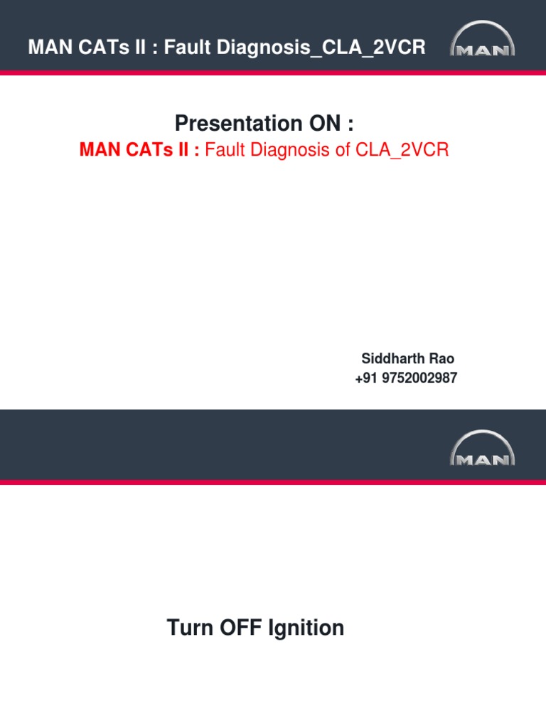 MAN CATs II Fault Diagnosis Guide | PDF | Motor Vehicle | Electronics