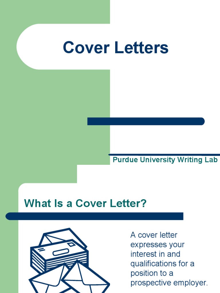 Cover Letters: Purdue University Writing Lab | PDF | Résumé | Communication