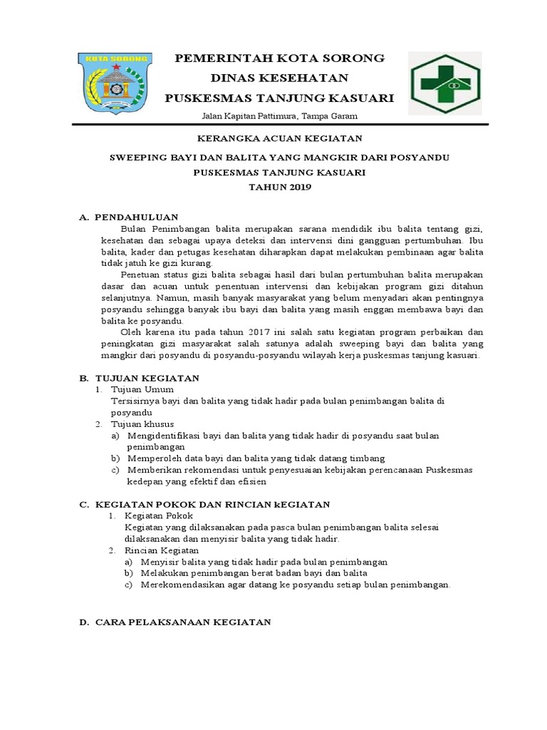 Kak Sweeping Bayi Dan Balita | PDF