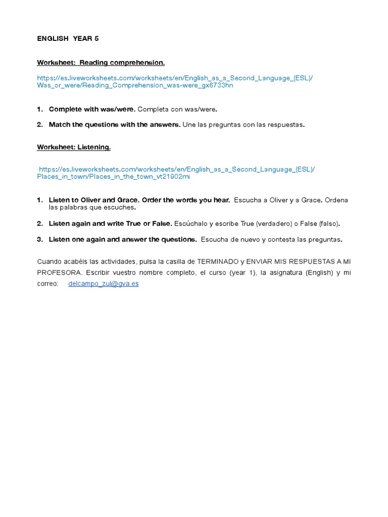 YEAR 5 English PDF | PDF