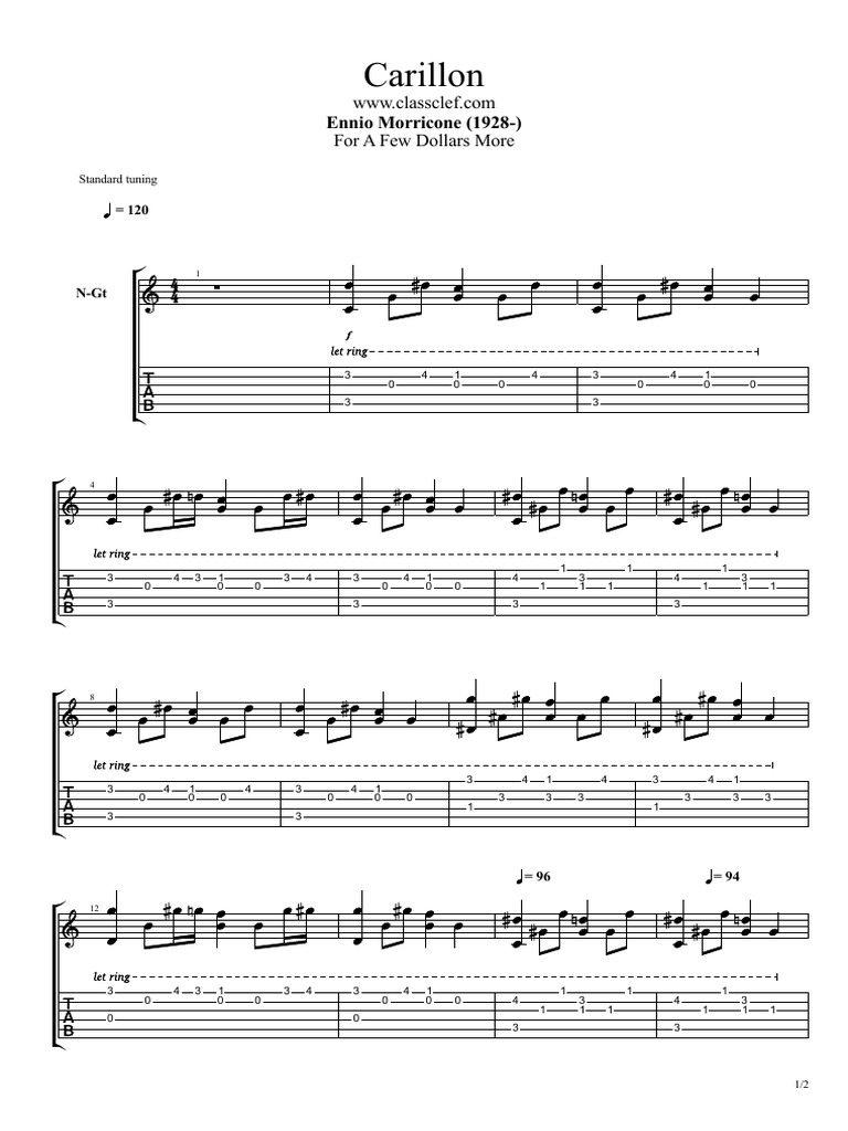 Carillon by Ennio Morricone PDF | PDF