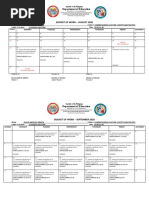 Schedule of Activities: Rizal Central School Llanera Central School | PDF