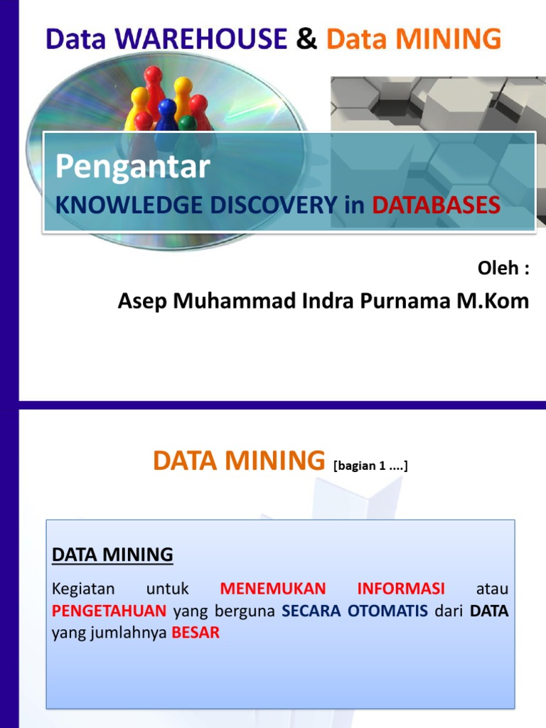 01 PENGANTAR KNOWLEDGE DISCOVERY in DATABASE (KDD) PDF | PDF