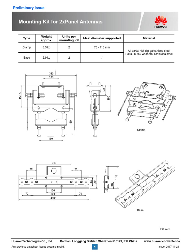 Mounting Kit For 2xpanel Antennas | PDF