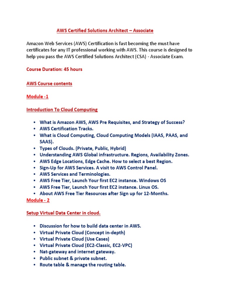 Aws Solution Architect PDF | PDF | Amazon Web Services | Cloud Computing