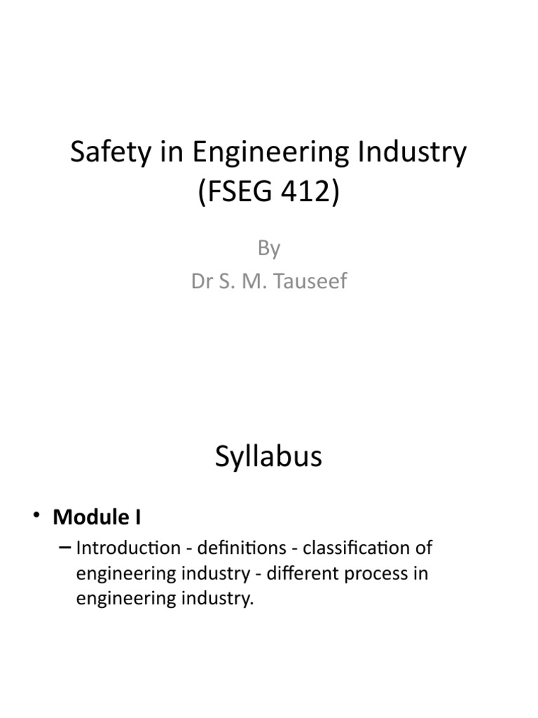 Safety Protocols in Engineering Industry | PDF | Pipe (Fluid Conveyance ...