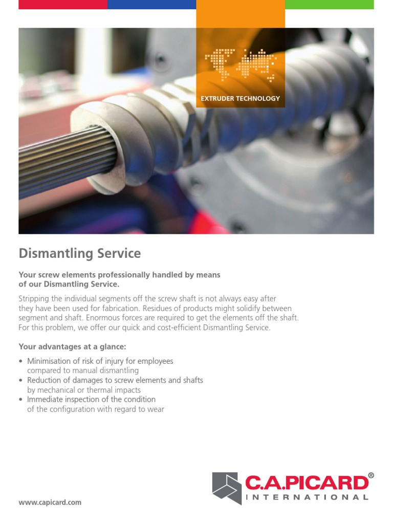 Dismantling Service: Your Screw Elements Professionally Handled by ...