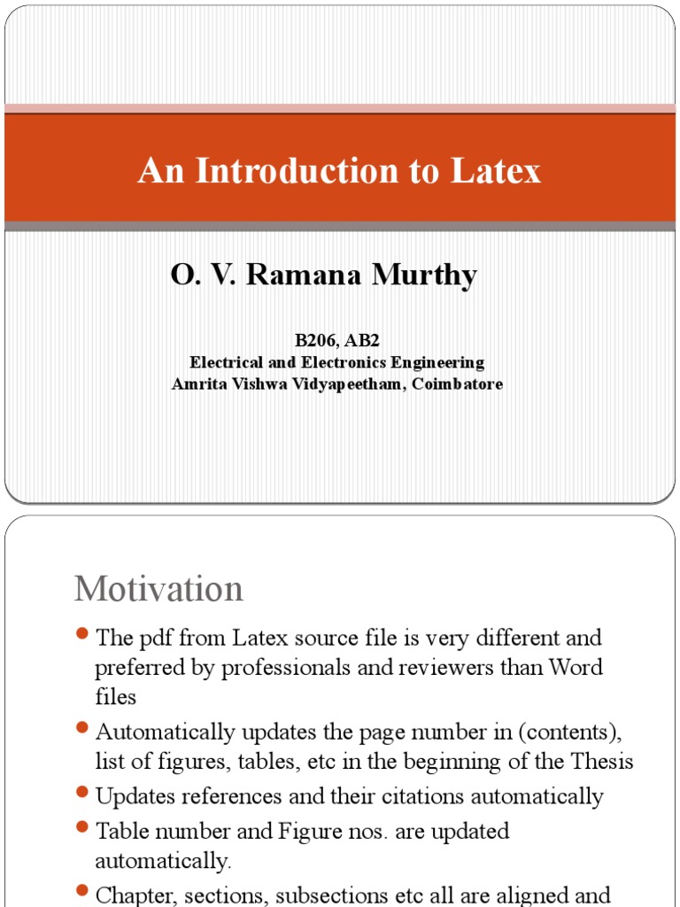 Latex Tutorial | PDF | Information Science | Written Communication