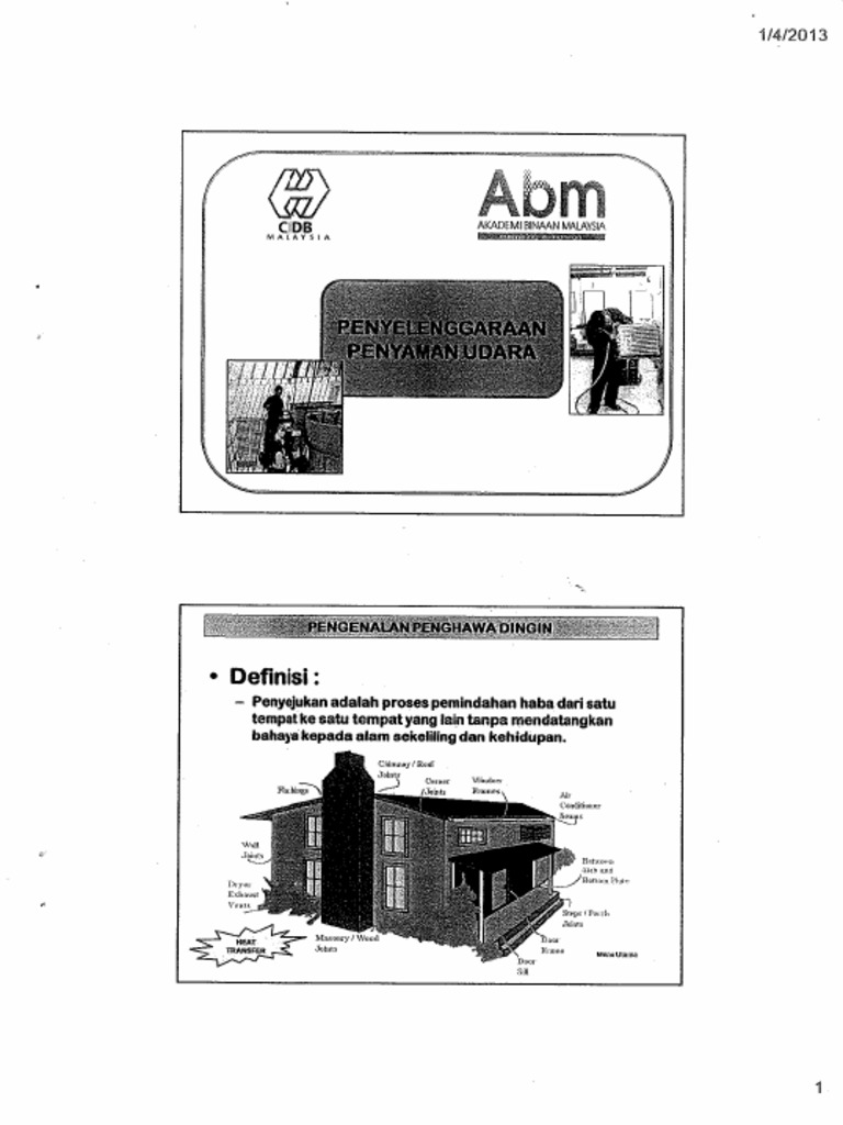 Cidb Building Operation And Maintenance Notes Air Conditioner