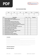 CNC Daily Maintenance Checklist | PDF