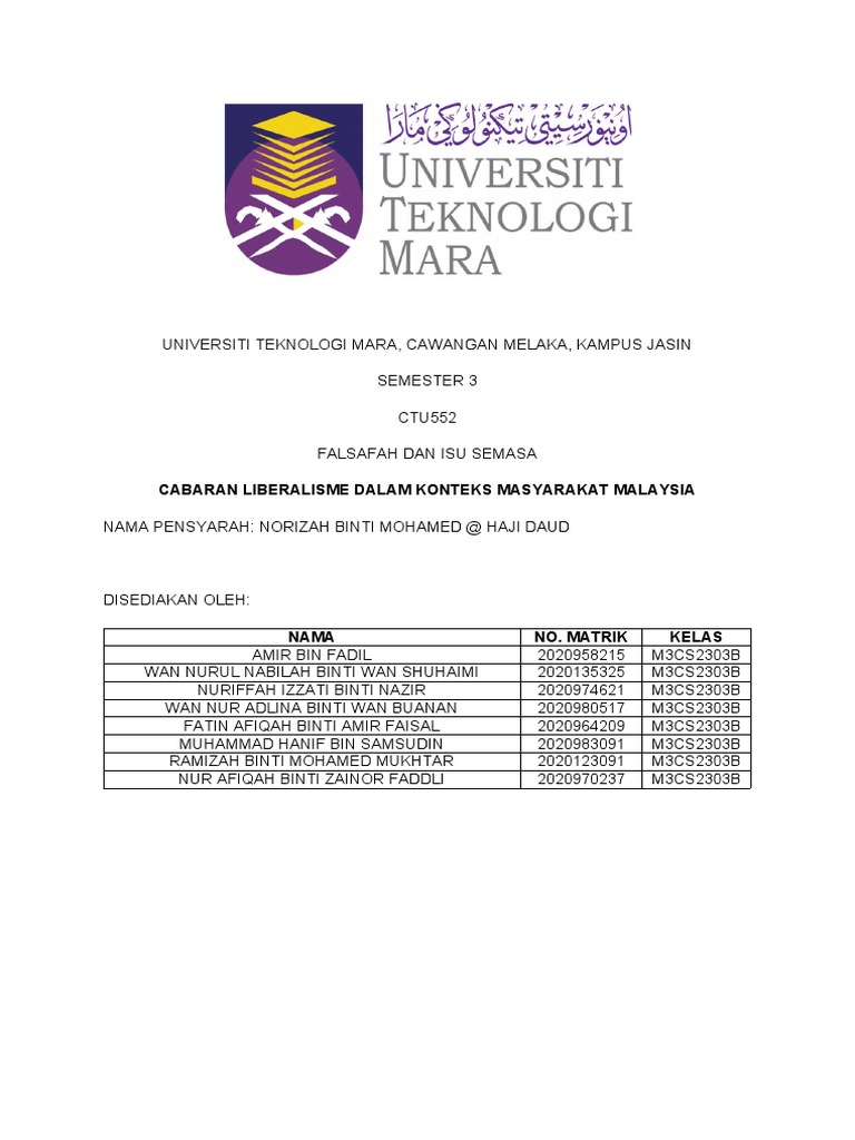 Kertas Kerja - Ctu552 | PDF