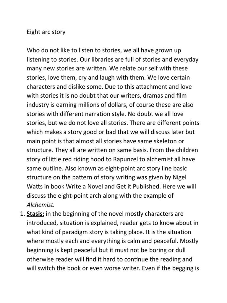 The Eight-Point Story Arc: An Analysis of the Structure and Plot Points ...