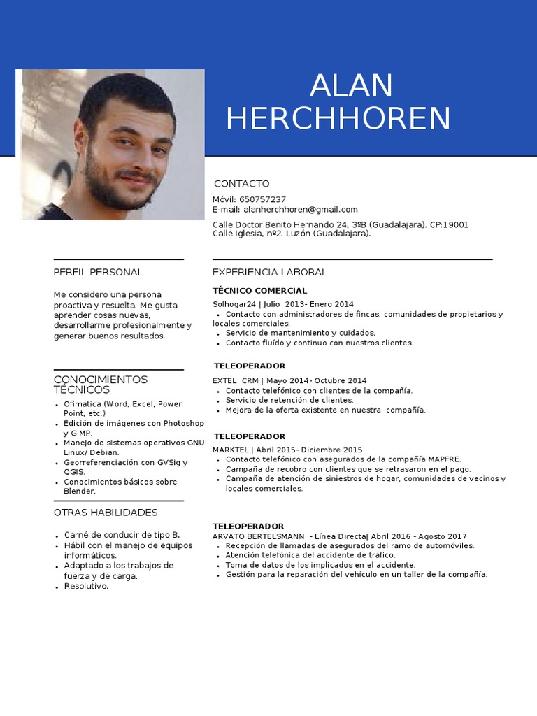 CV Alan Herchhoren | PDF | Science | Ciencia y Tecnología