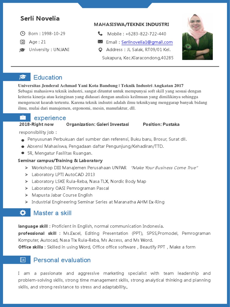 CV Serli Novelia PT - Pindad | PDF | Industrial Engineering | Engineering