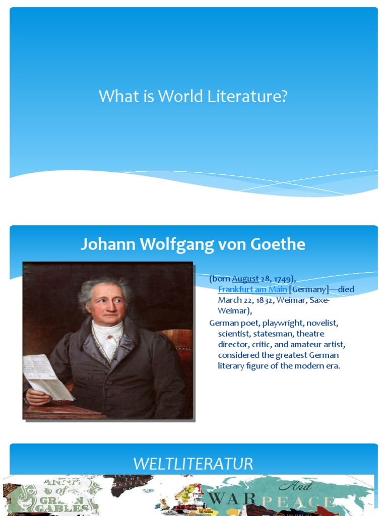 What Is World Literature? | PDF