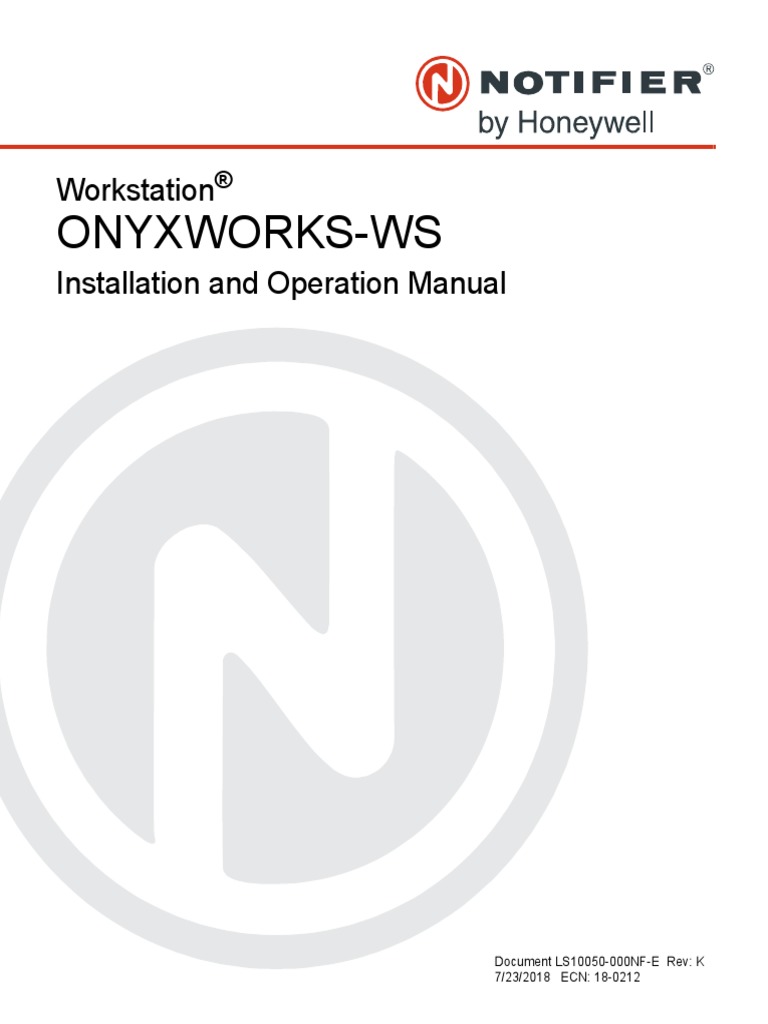 Onyxworks-Ws: Workstation Installation and Operation Manual | PDF ...